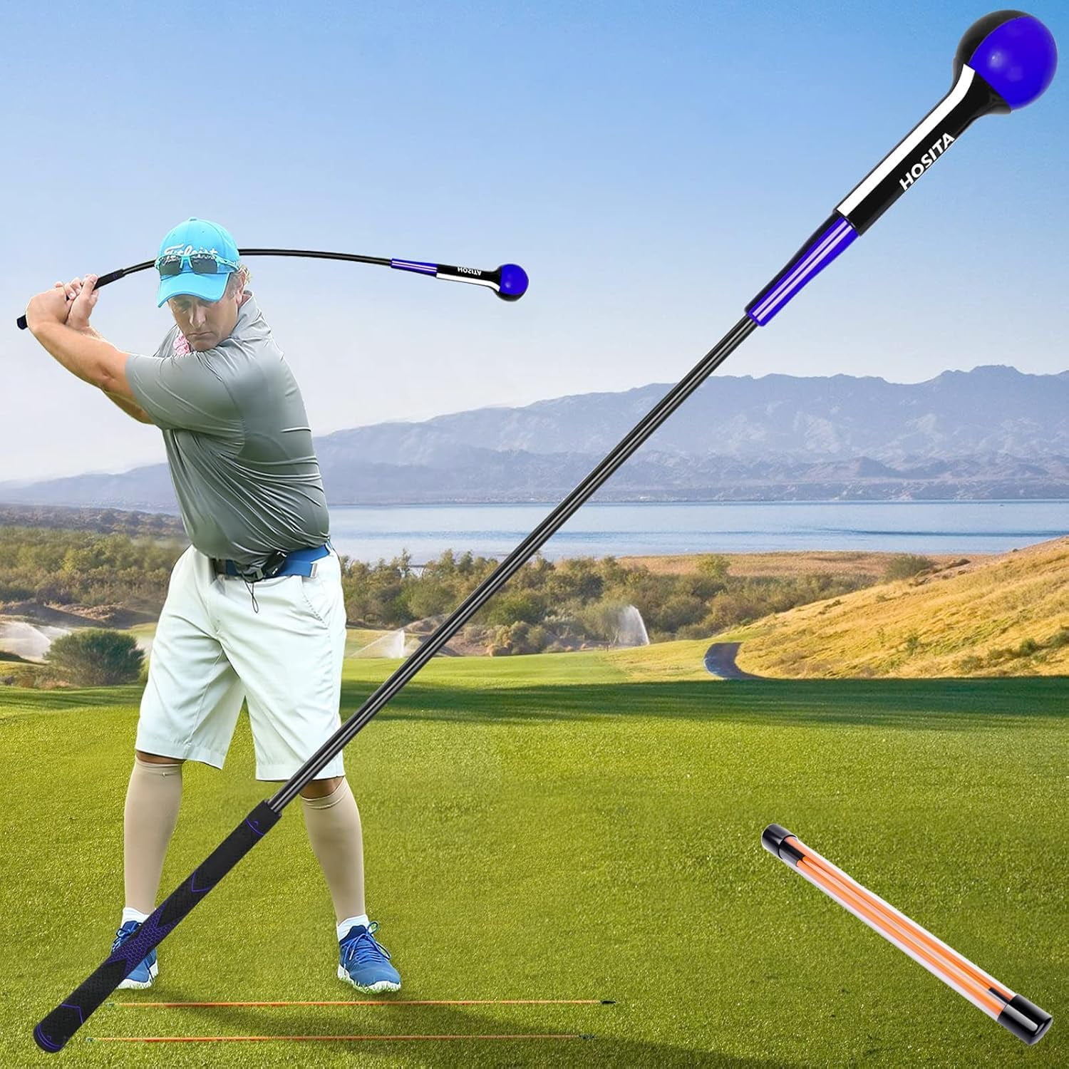 Golf Swing Trainer - Full Swing Warm-up Training Aids for Tempo, Timing ...