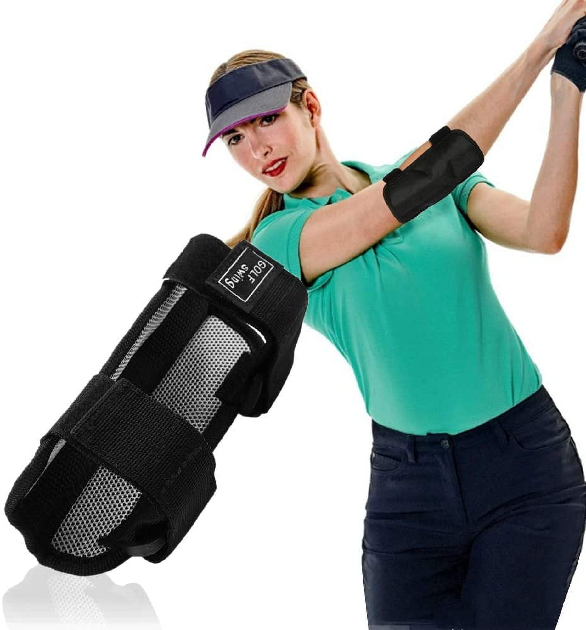 Golf Swing Training Elbow Brace, Straight Practice Golf Swing Trainer ...
