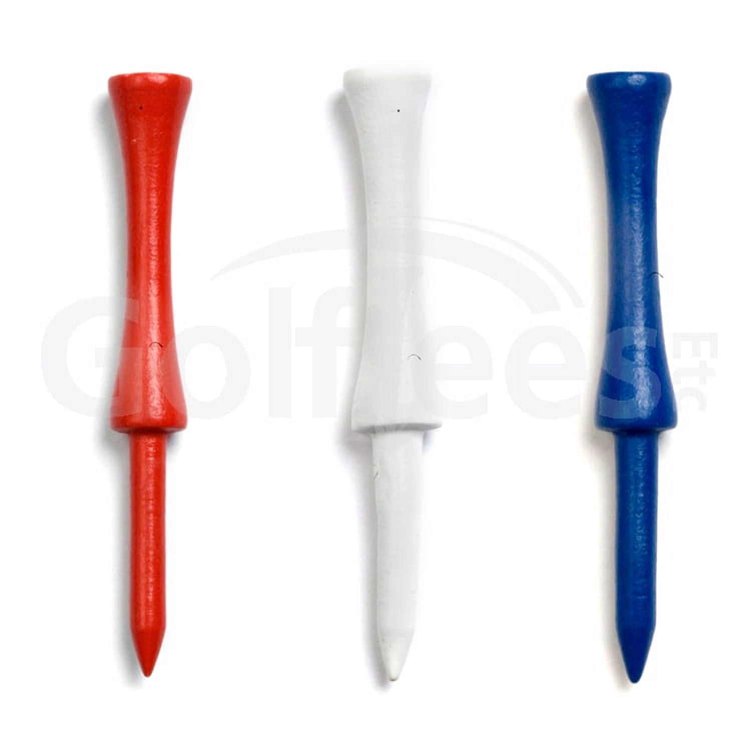 Golf Tees Etc Step Down Red, White, Blue, Color Golf Tees 3 1/4" Inch ...