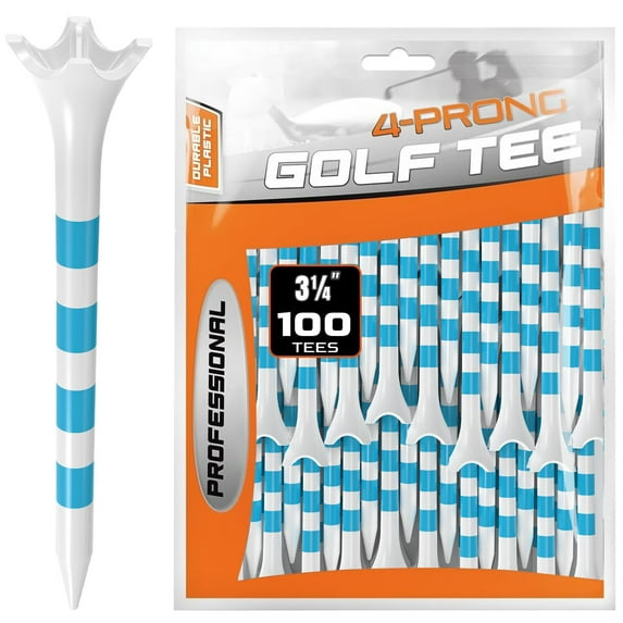 Golf Tees Plastic 60/100 Pack 2-3/4" or 3-1/4", Reinforced Stability ...