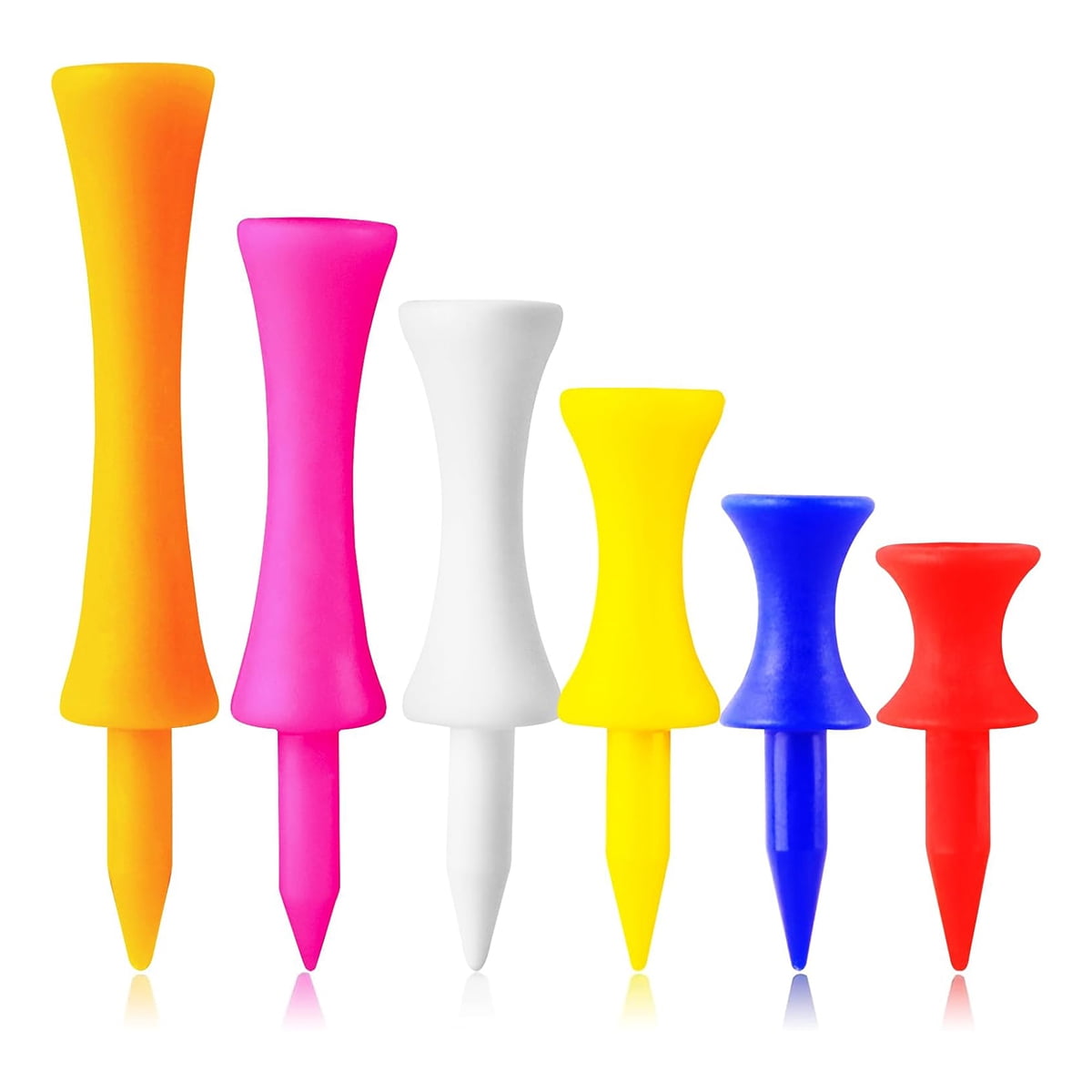 Golf Tees Step Down Plastic Unbreakable 50 Pack Reusable Bulk ...