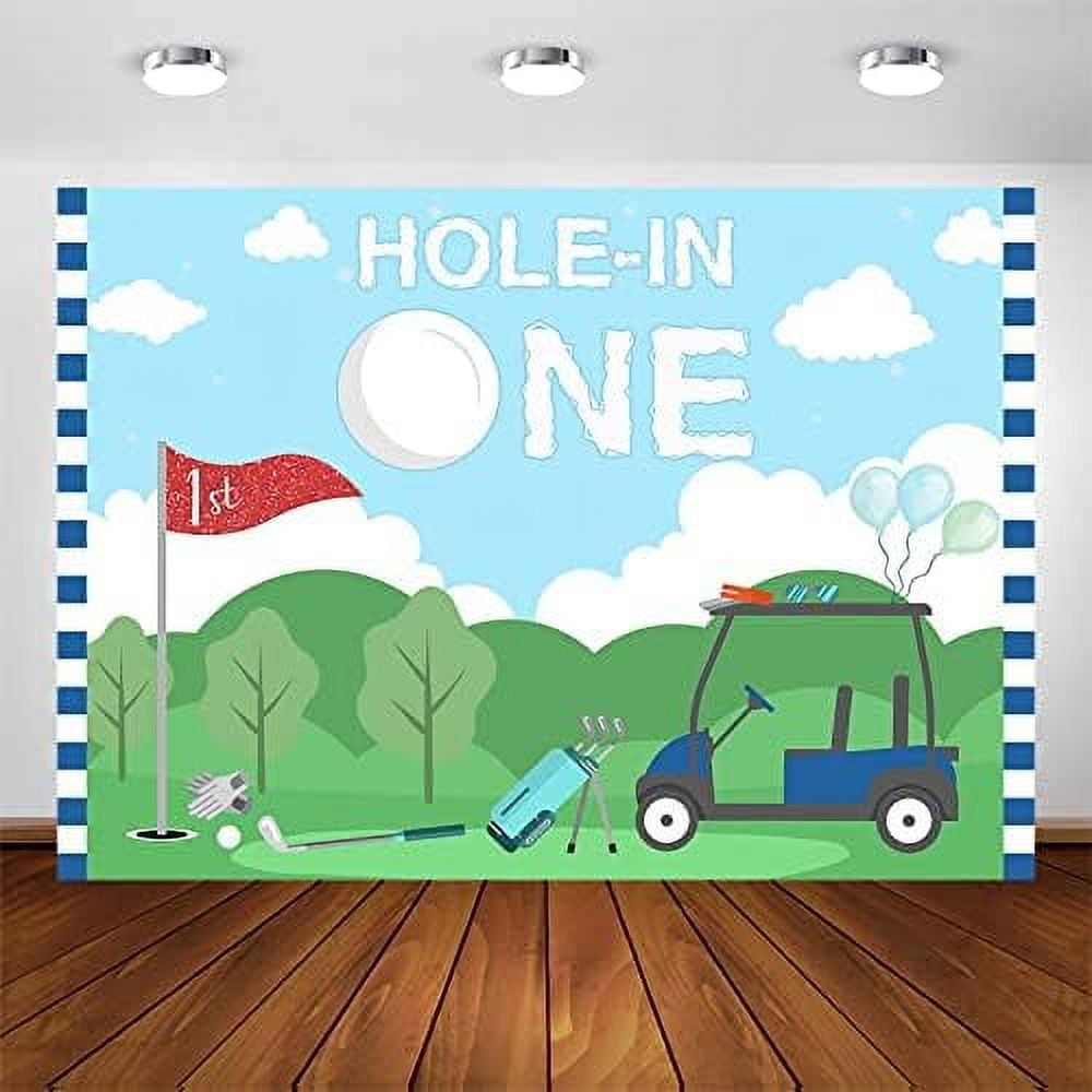 Golf Theme Birthday Backdrop Hole in One Boys 1st Birthday Party ... Golf Theme Birthday Backdrop Hole in One Boys 1st Birthday Party ...