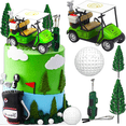 Golf Theme Cake Decorations Set - Realistic Scene Elements for Golf ...