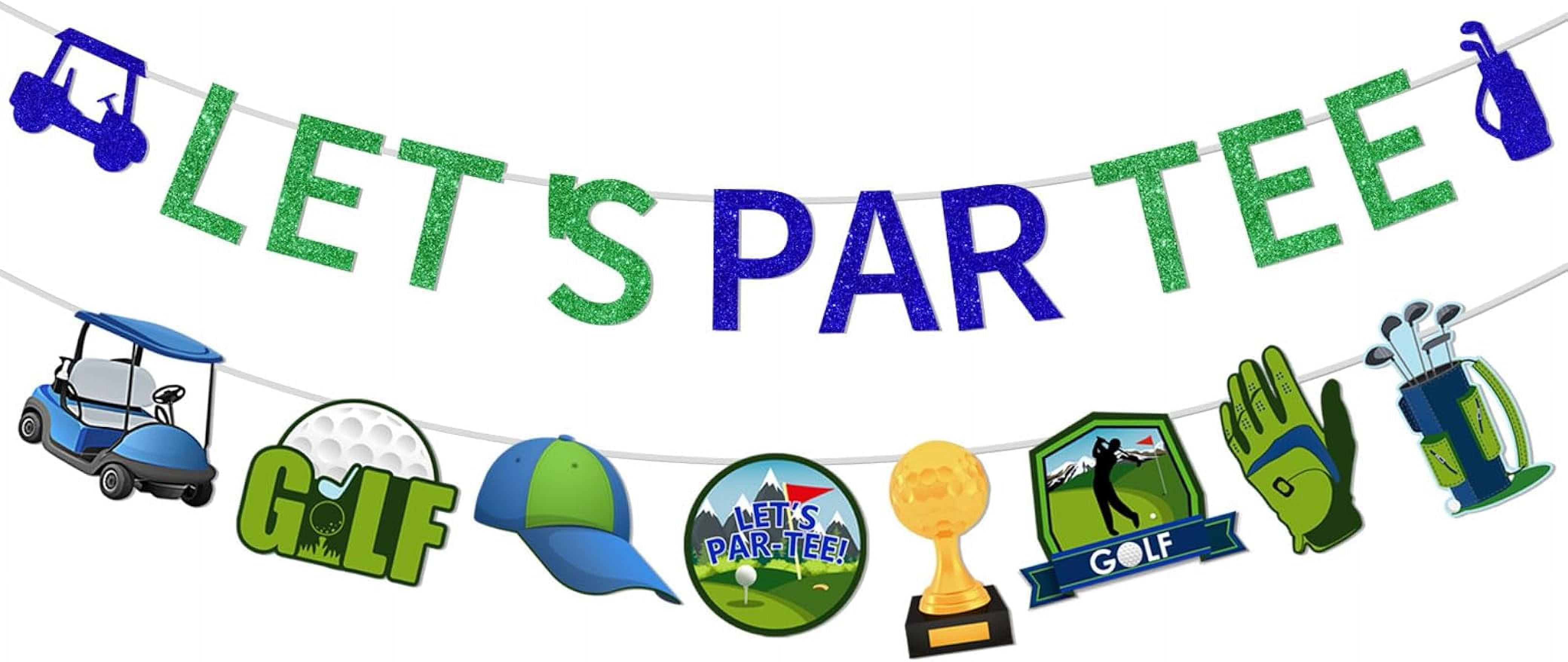 Golf Themed Party Decorations, Let’s Partee Golf Banner, Golf Birthday ...