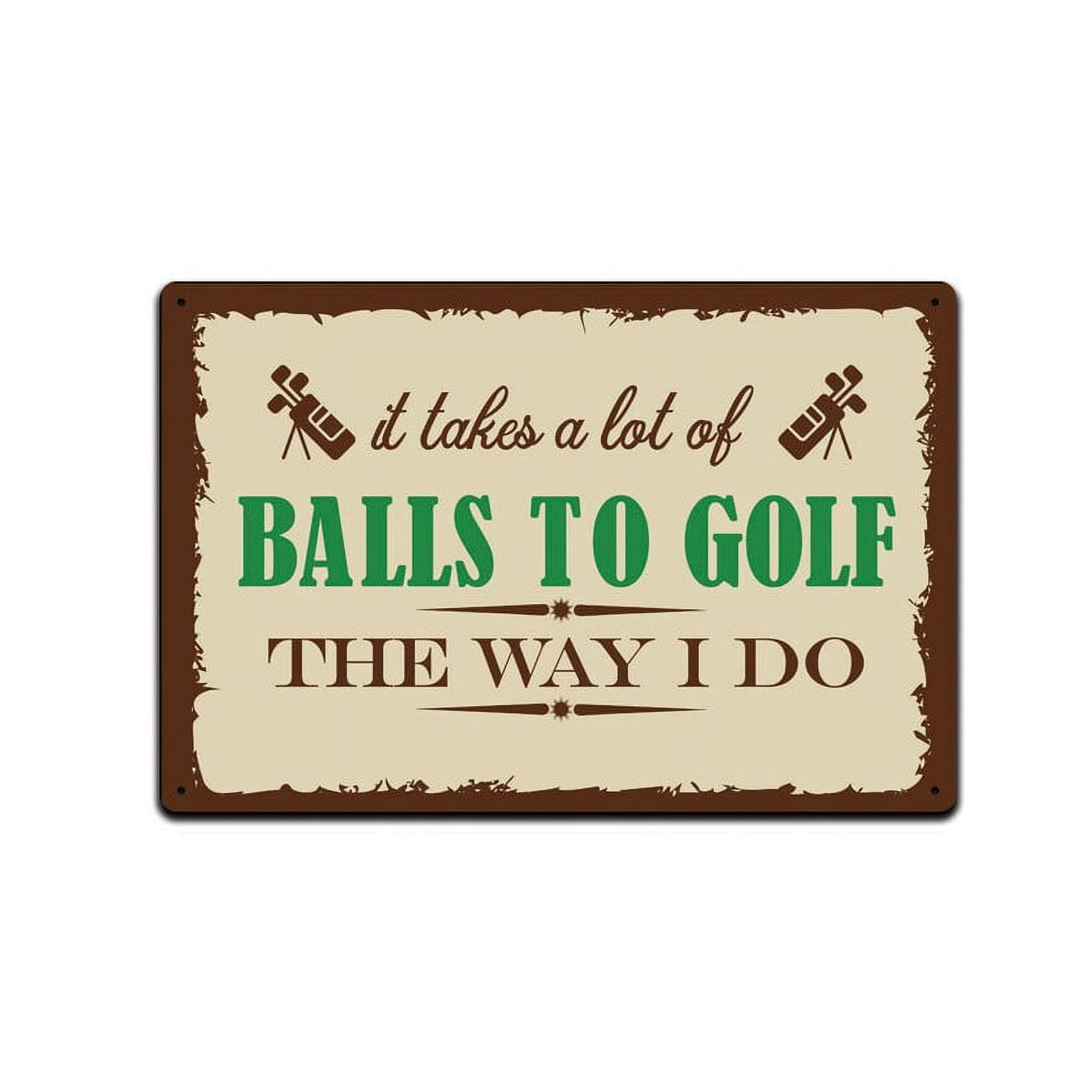 Golf Tin Sign for Bar or 19th Hole Basement. Golfing Signs Have A Retro ...