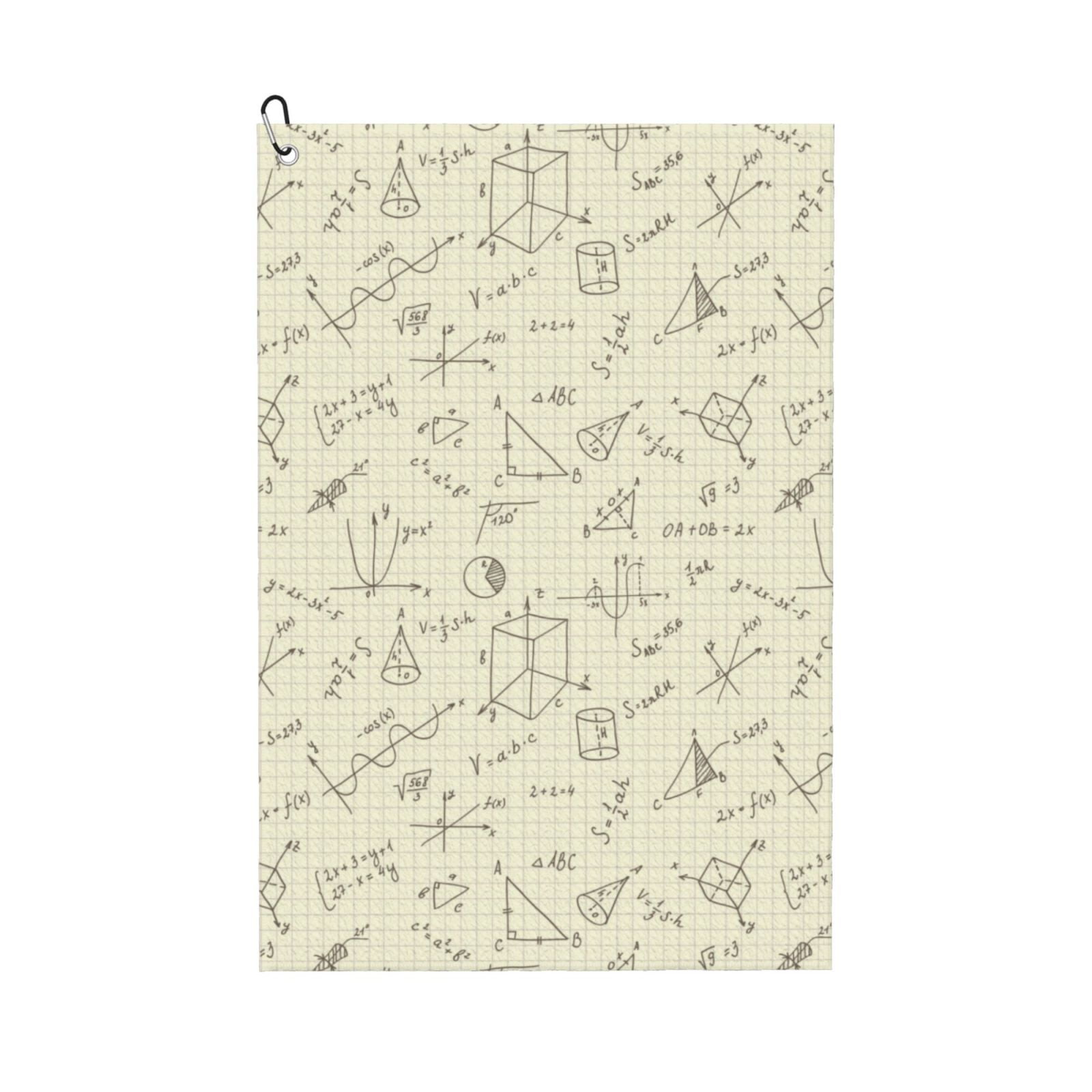 Golf Towel equation Math formula Tri-fold Magnetic Golf Towel with ...