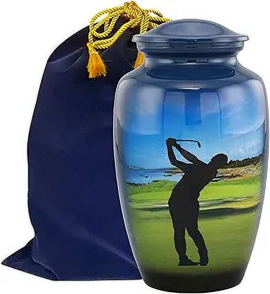 Golf Urn, Golf Cremation Urn for Ashes, Classic Golfer Urn, Adult Hand ...