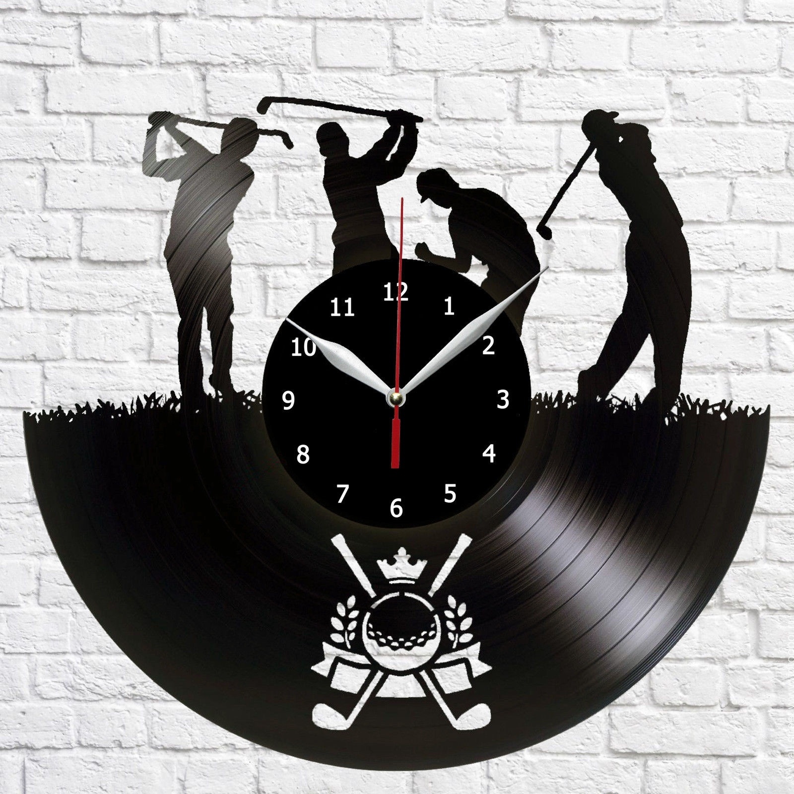 Golf Vinyl Record Wall Clock Fan Art Decor Home 12'' (30cm) Wanduhr ...