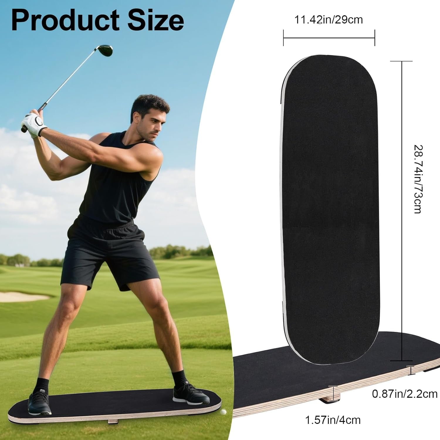 Golf Weight Shift Board - Balance Trainer for Chipping and Hitting ...