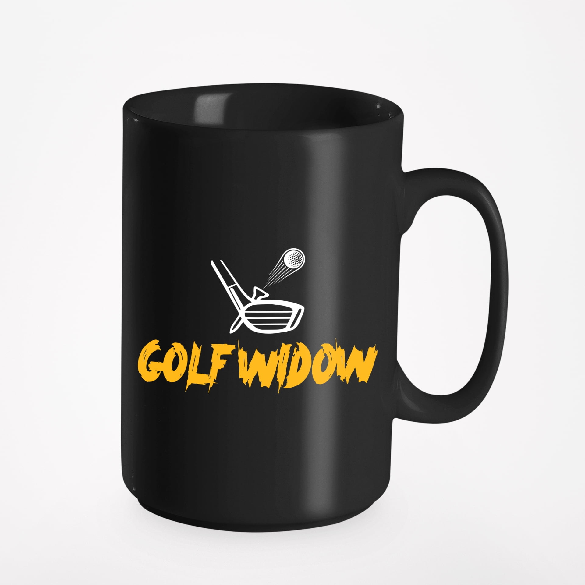 Golf Widow with a Ball & Club, Golf Player, Golfing or Golfer, Black ...