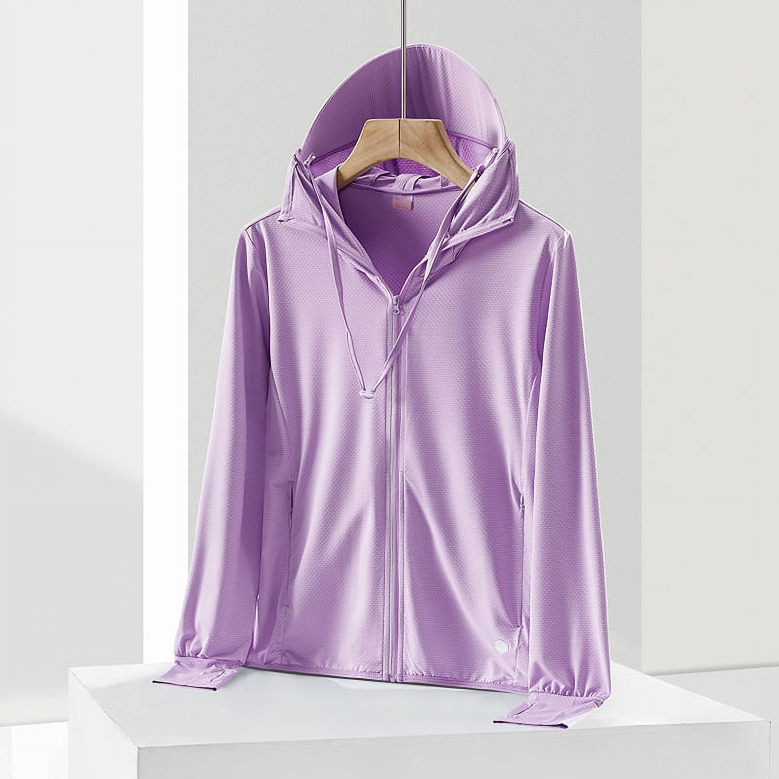 Golf Windbreaker Sun Protection Clothing Upf 50 Uv Block Hood Thin Outerwear Summer Jacket Sport ...