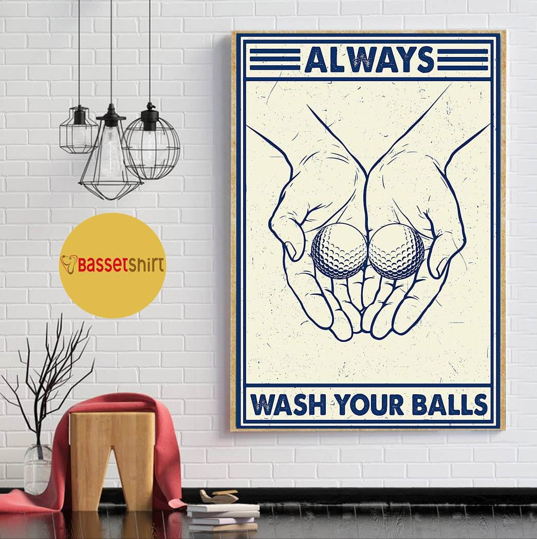 Golf always wash your balls vertical poster 16 x 24 Inch Poster ...
