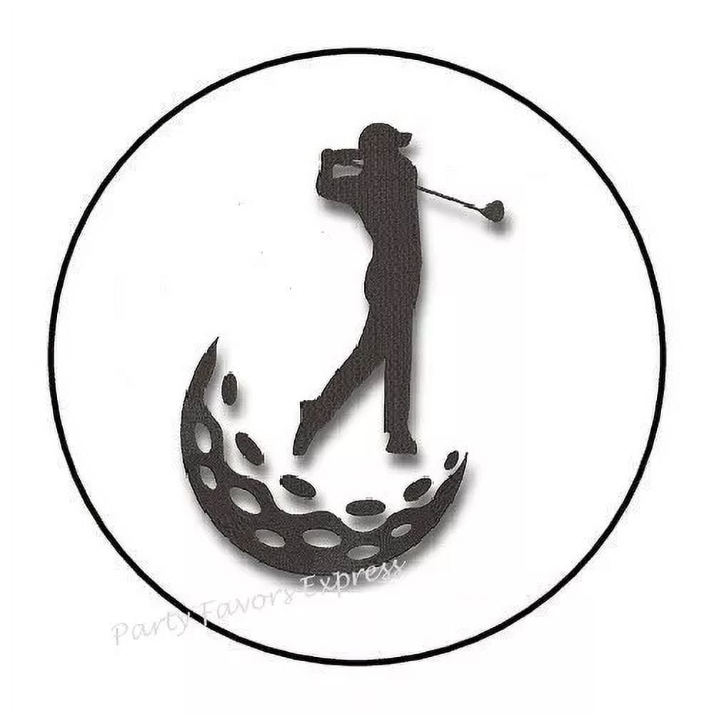 Golfer Golf Golfing Stickers Party Favors Phone Decal Water Bottle ...