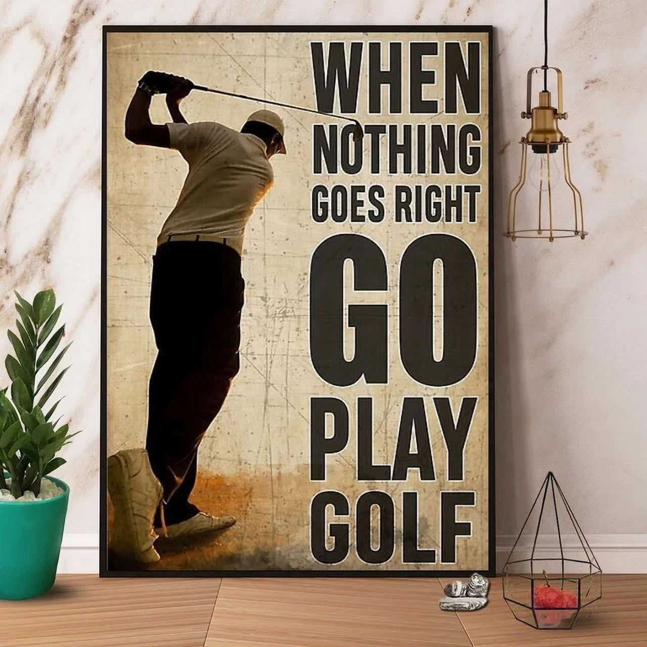 Golfer Golf Lovers When Nothing Goes Right Go Play Golf Vertical Paper ...