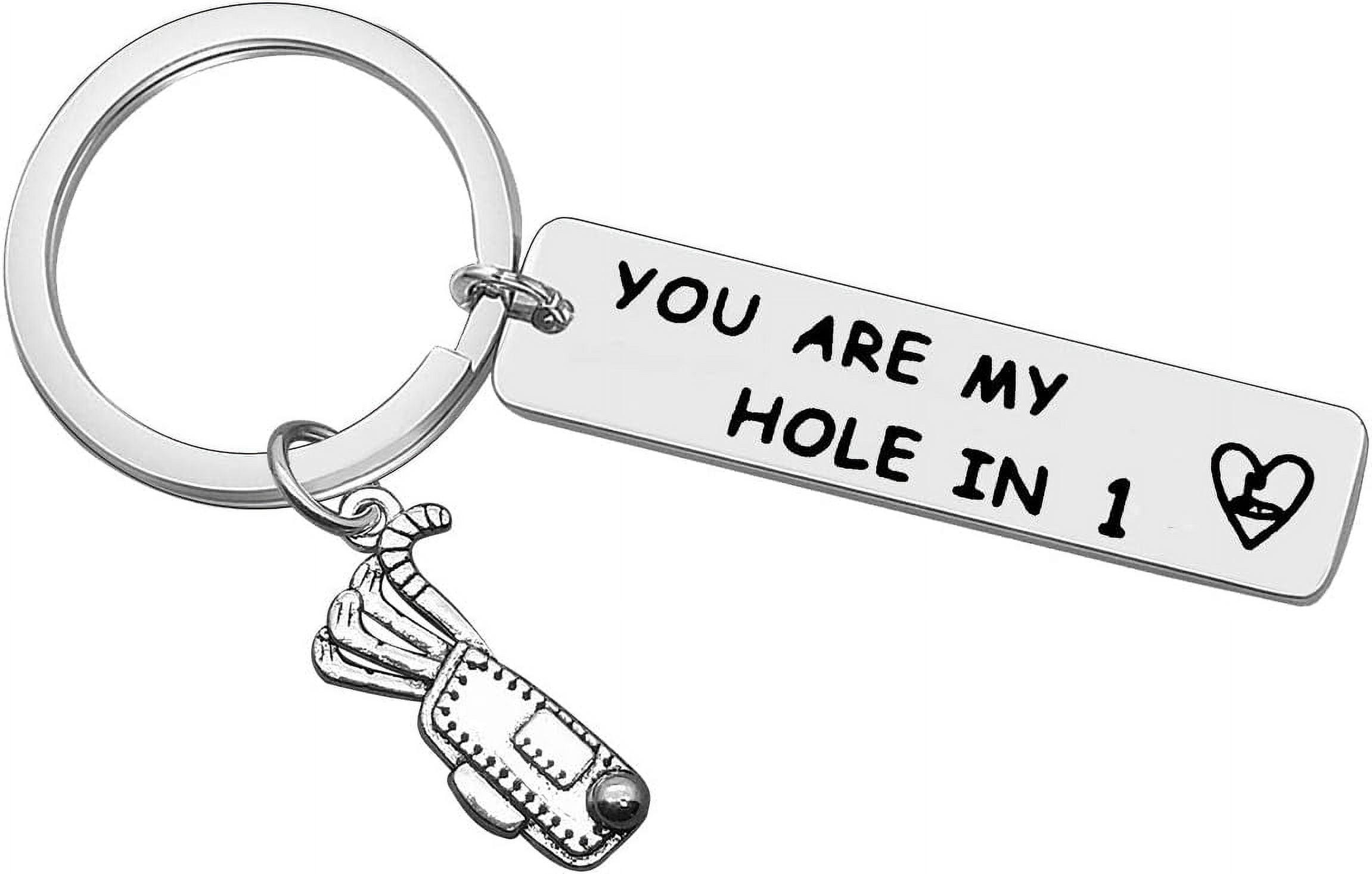 Golfer Keychain Golfer Anniversary Keyring Golf Gift for Boyfriend ...