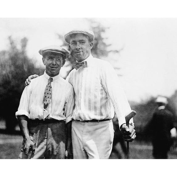 Golfer Walter Hagen & Louis Tellier Style - A - 24x36 Inch Laminated ...