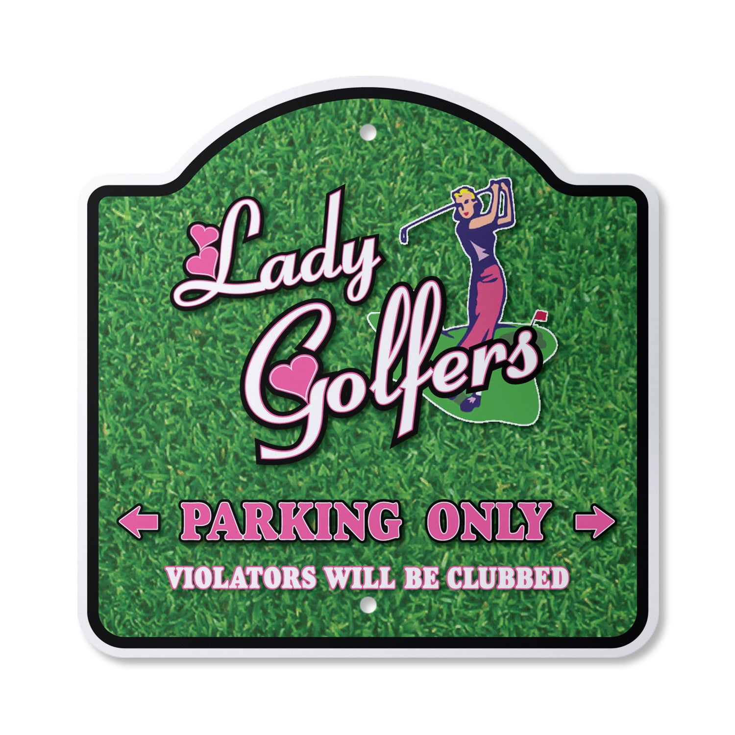Golfers Only 14" X 14" Sign | Indoor/Outdoor Plastic | SignMission ...