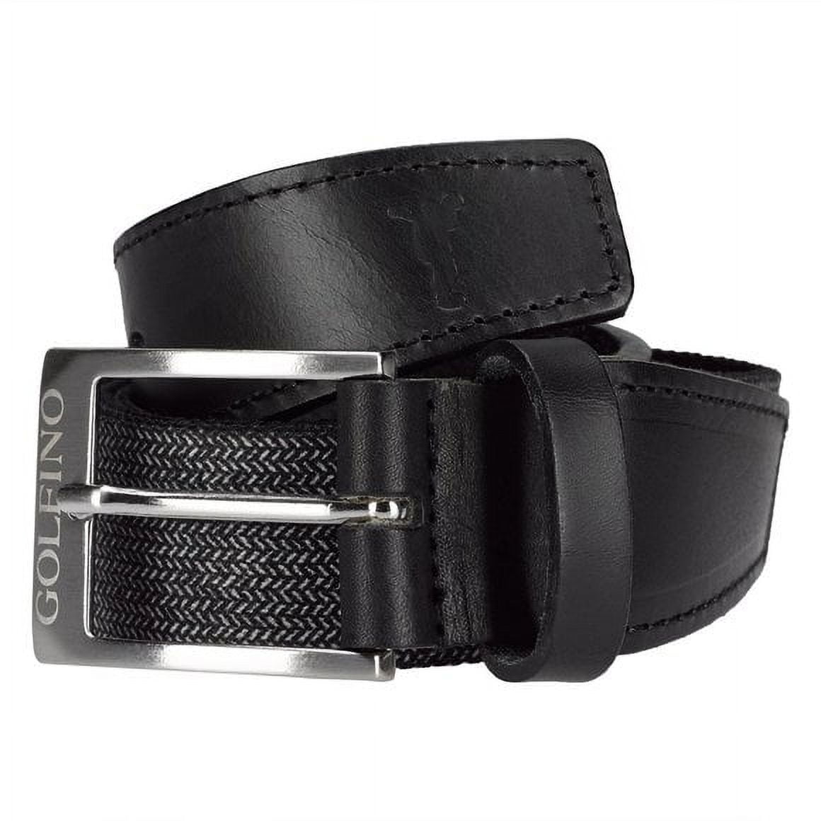Golfino - AFTER MATCH TEA BELT, Men's stretch golf belt - (Black / 40 ...