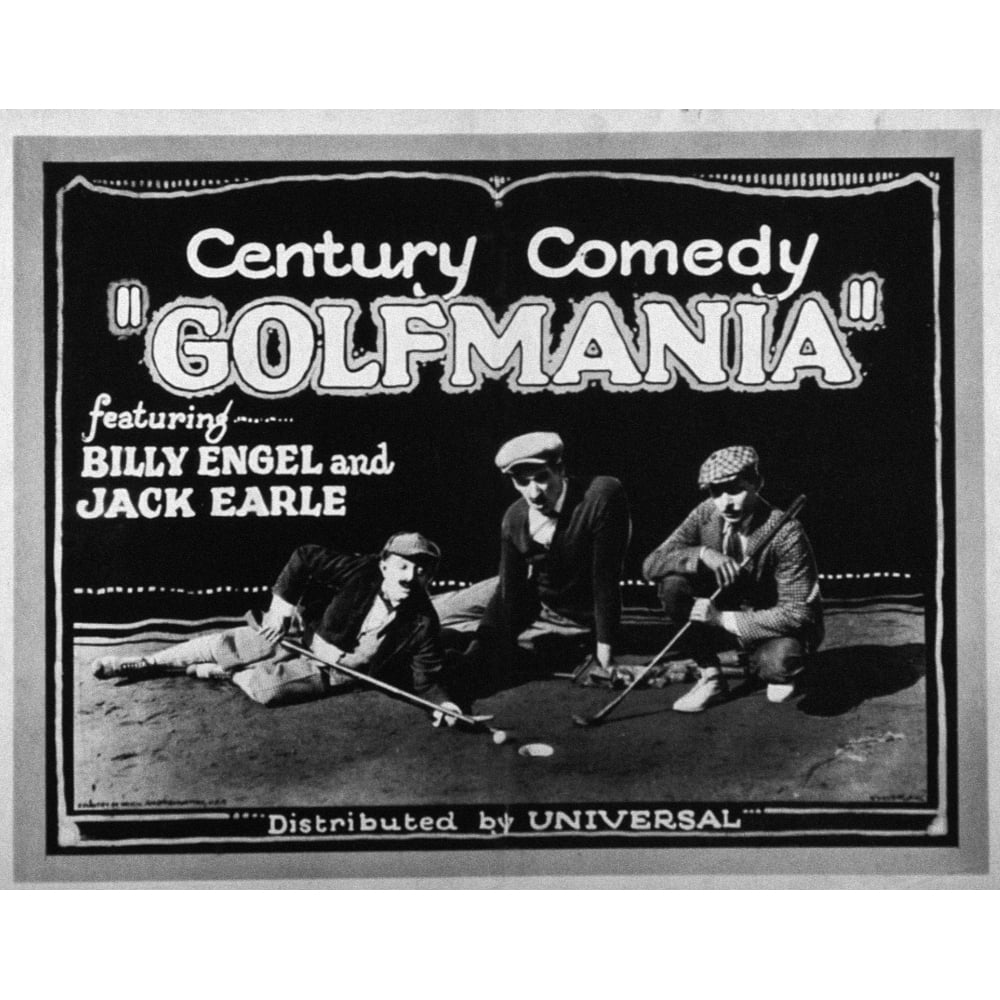 Golfmania Billy Engel Jack Earle 1923 Movie Poster Masterprint (28 x 22 ...