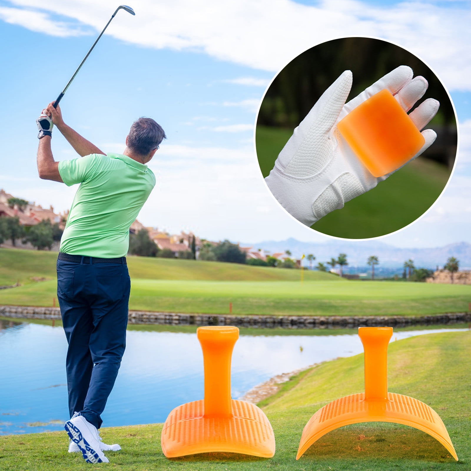 Golfs Training Aid Golfs Trainer Tool Golf Silicone Magic Patch Posture ...