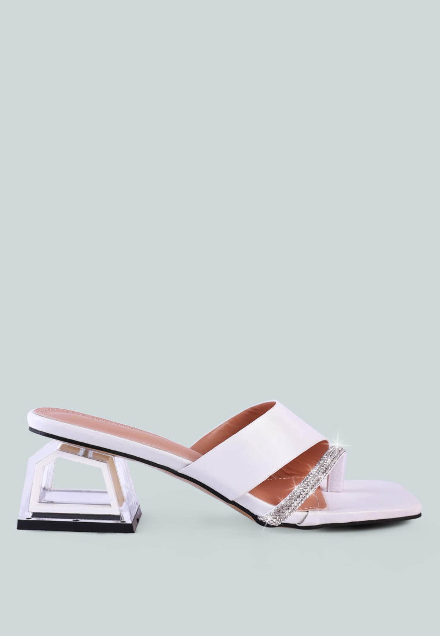 Golfy Rhinestone Embellished Strap Fantasy Heel Sandals - Walmart.com