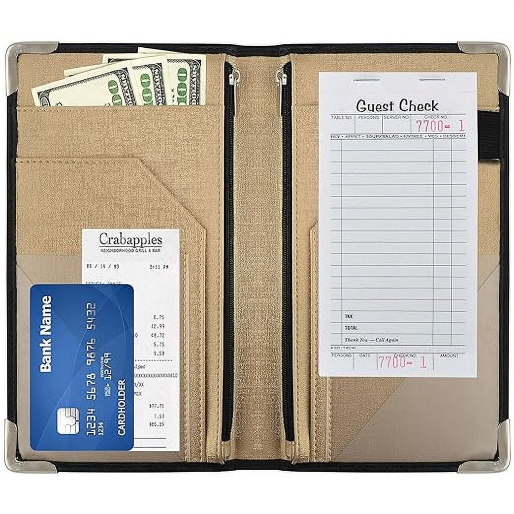 Golgino Server Book for Waitress & Waiter 9 x 5 inch, Two Zipper ...