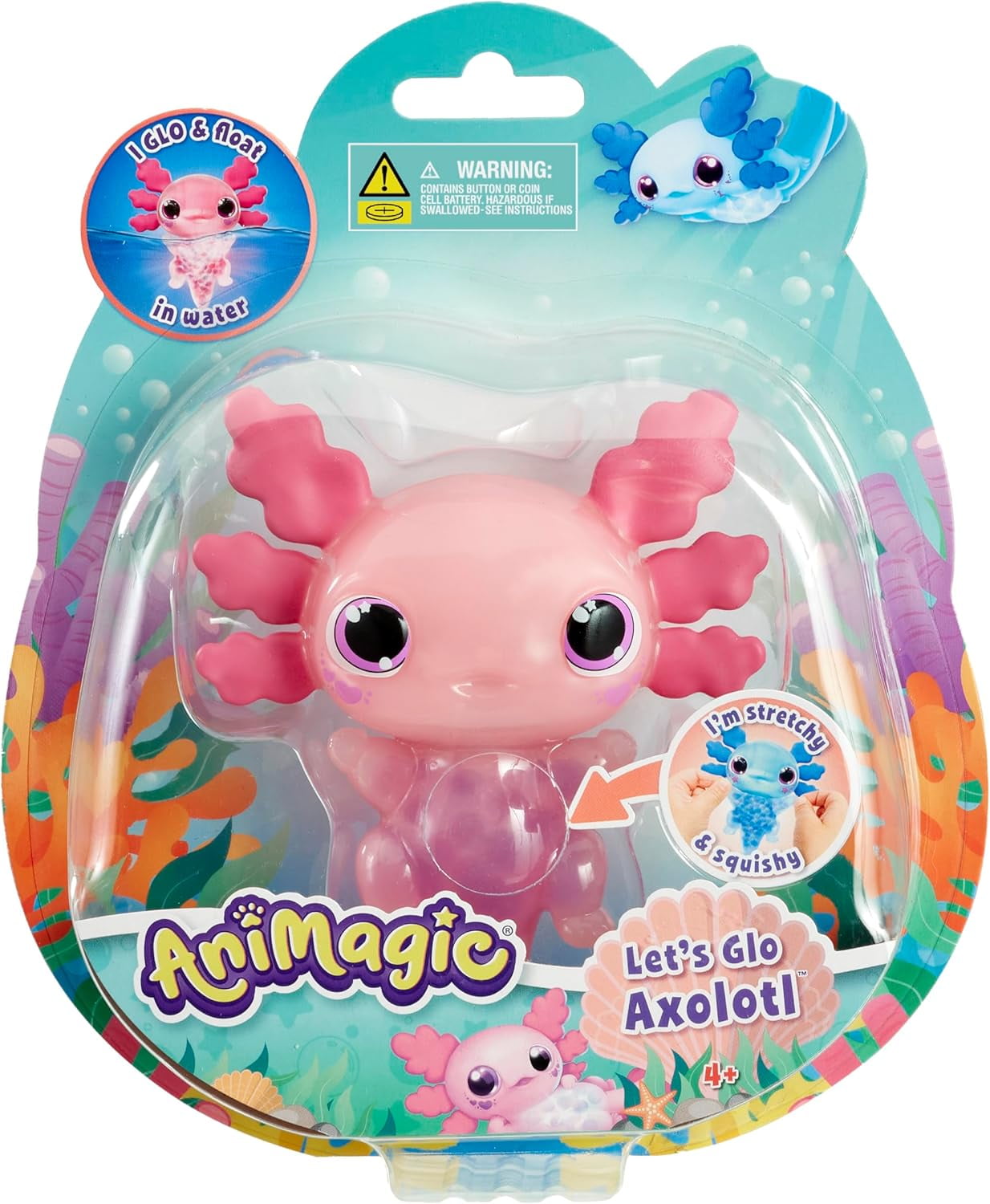 Goliath Animagic Let's Glo Axolotl Pink - Walmart.com