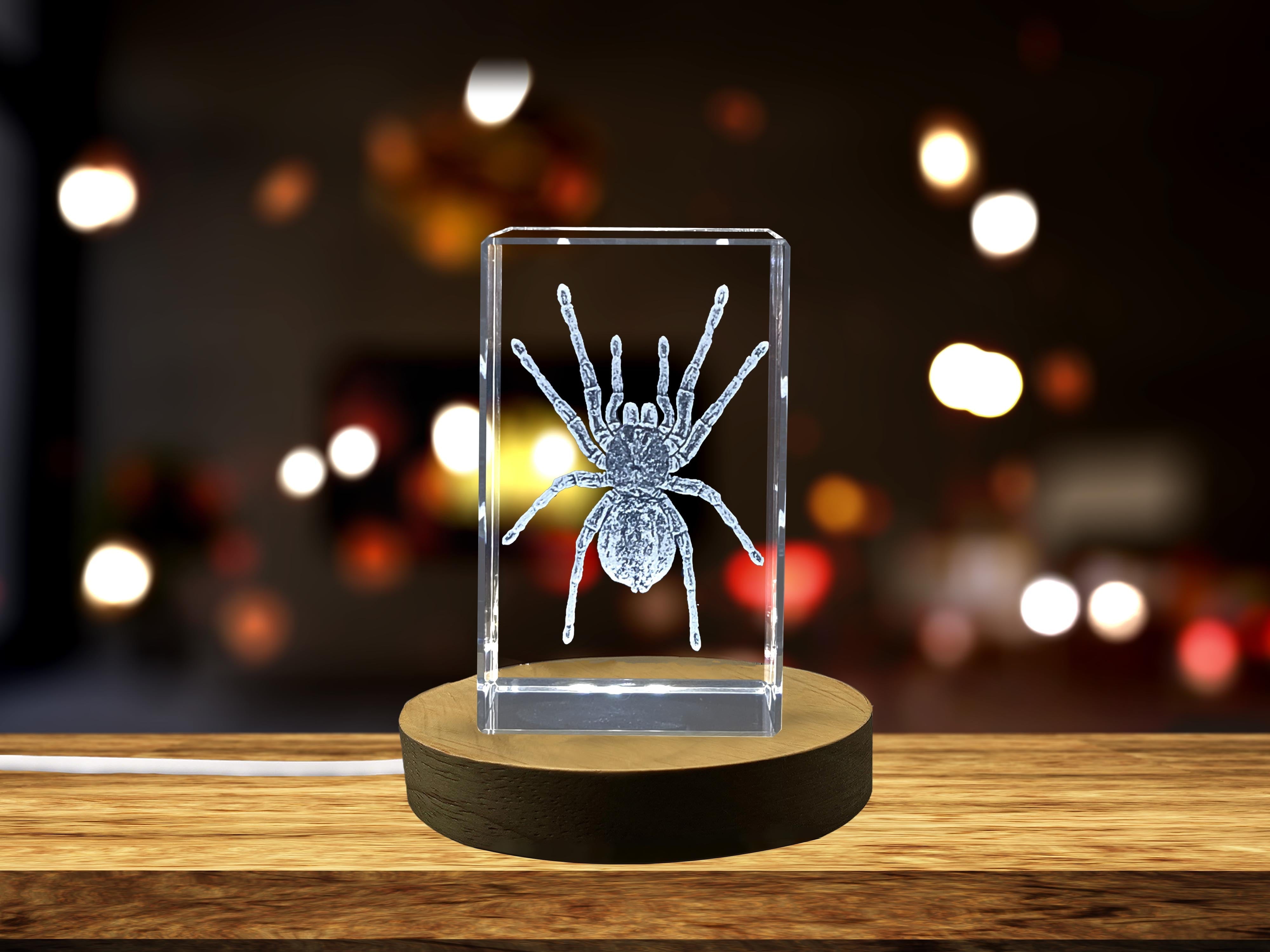 Goliath Birdeater Spider Engraved Crystal | Intricate 3D Engraving of ...
