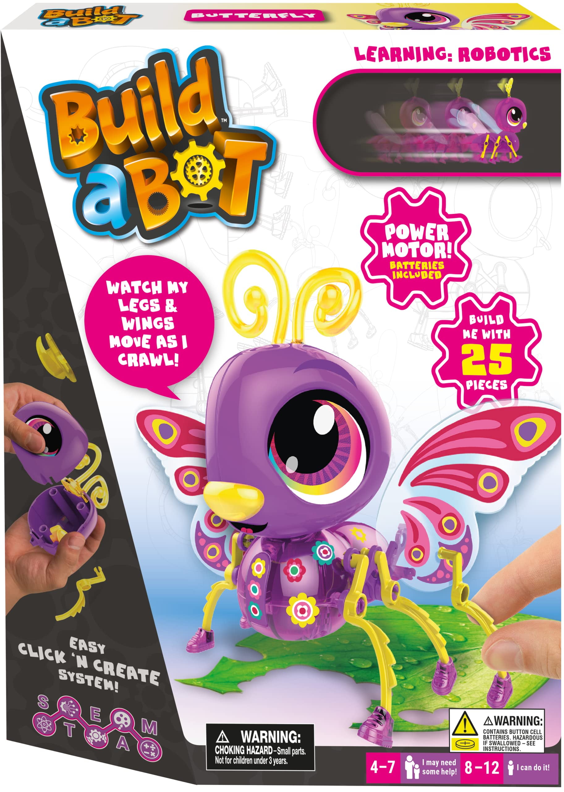Goliath Build a Bot Bugs Butterfly - Build Your Own Robotic Pet - Walmart.com