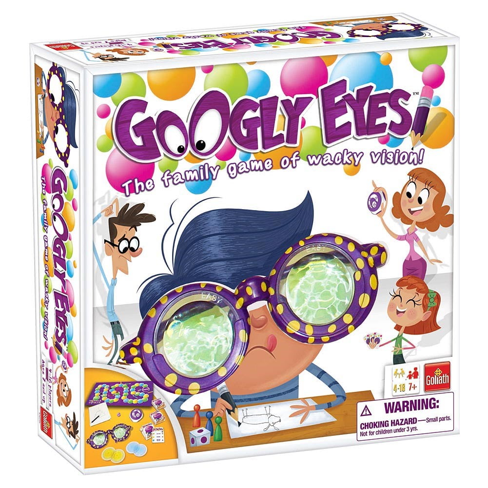 Goliath Googly Eyes Fun Night Board Game for Kids - Draw with Vision ...