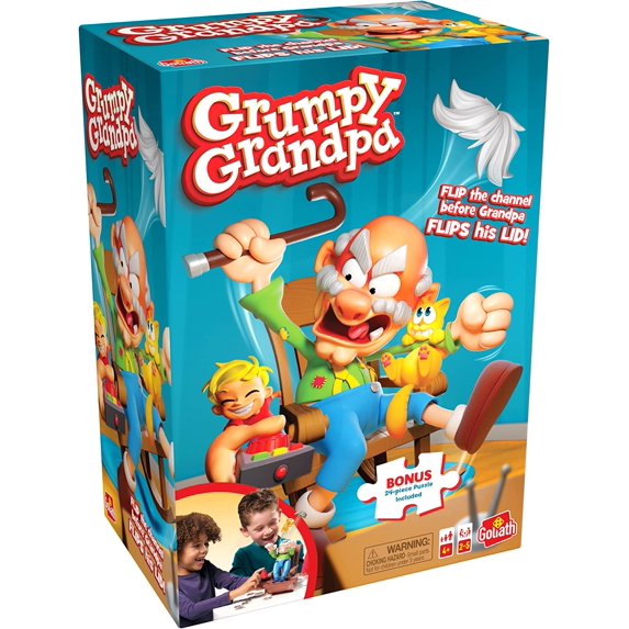 Goliath Family Board Trouble Game - Grumpy Grandpa, Ages 4 and Up, 24 ...