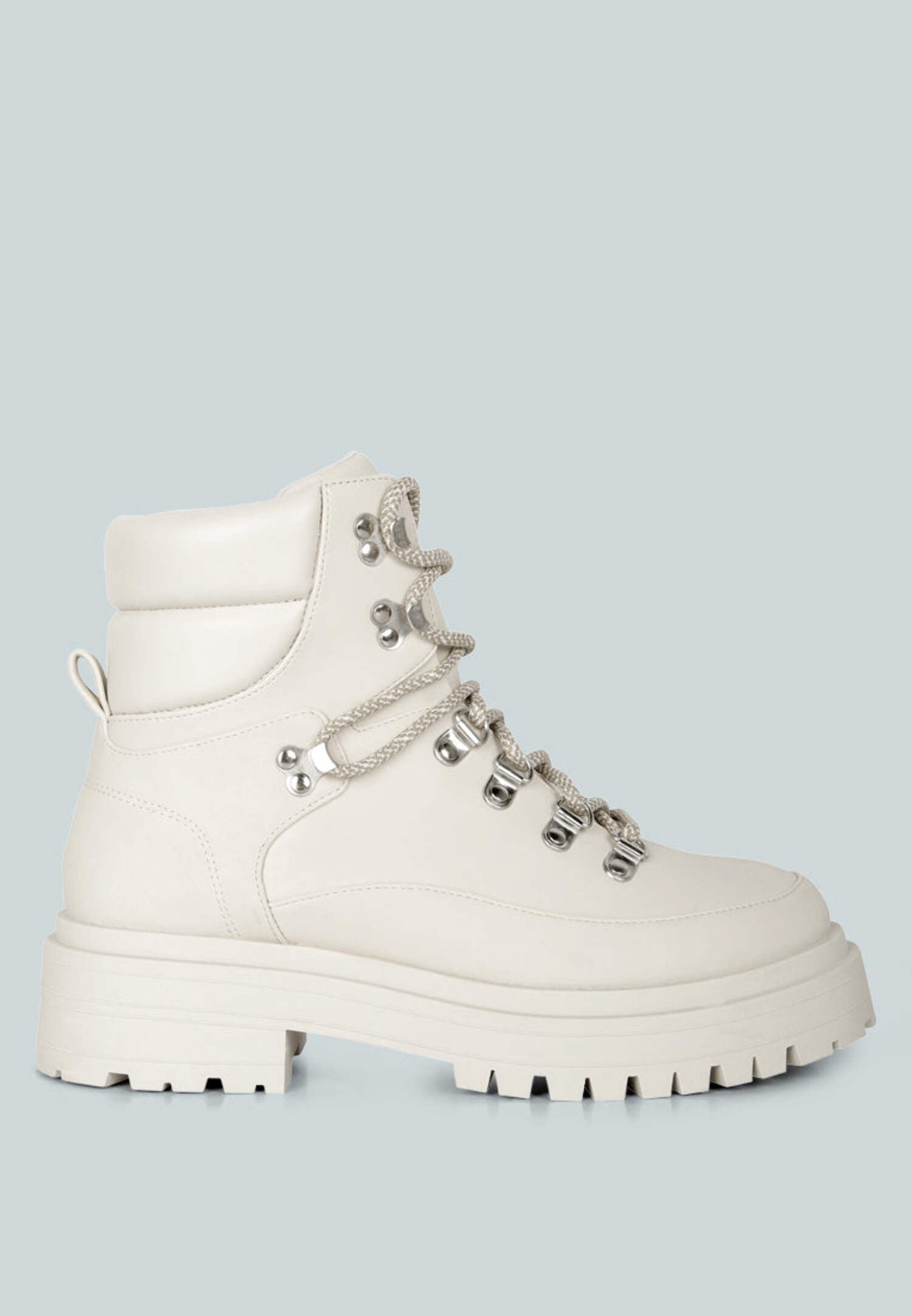 Goliath Lace Up Chunky Biker Boots - Walmart.com