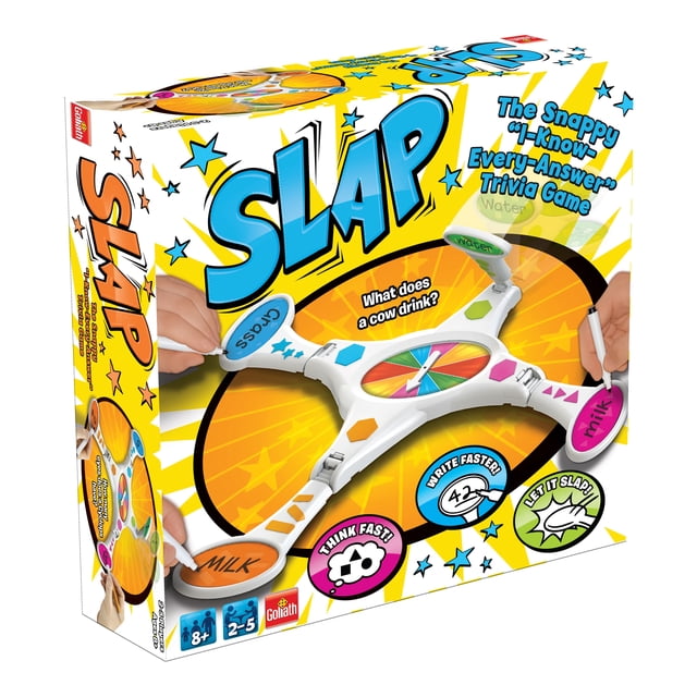 Goliath Slap Fast Moving Board Game with 50 Trivia Cards for 2 to 5 ...