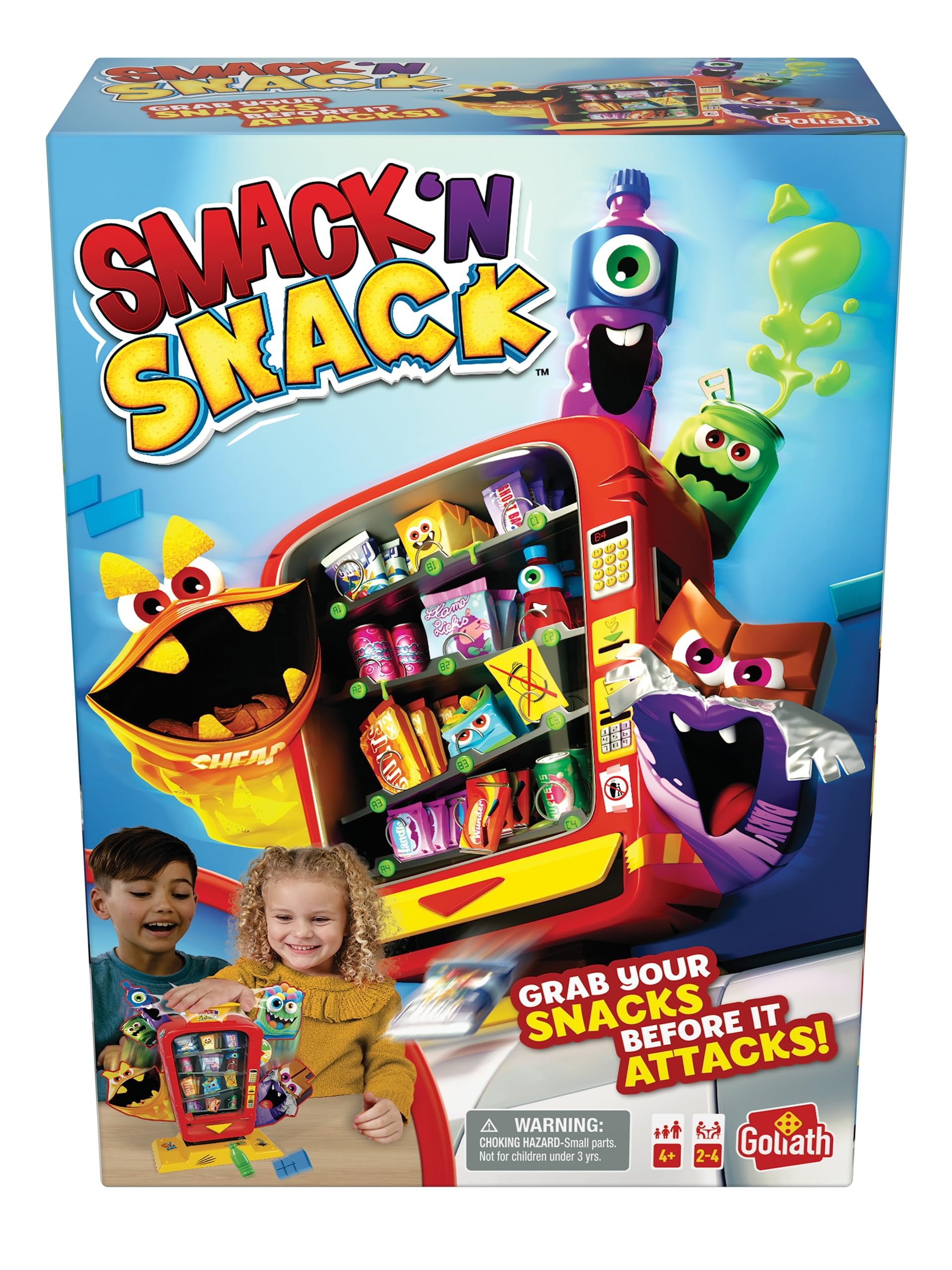 Goliath Smack 'N Snack AIF9 Game - Collect Snacks from Vending Machine Before Monsters Attack ...