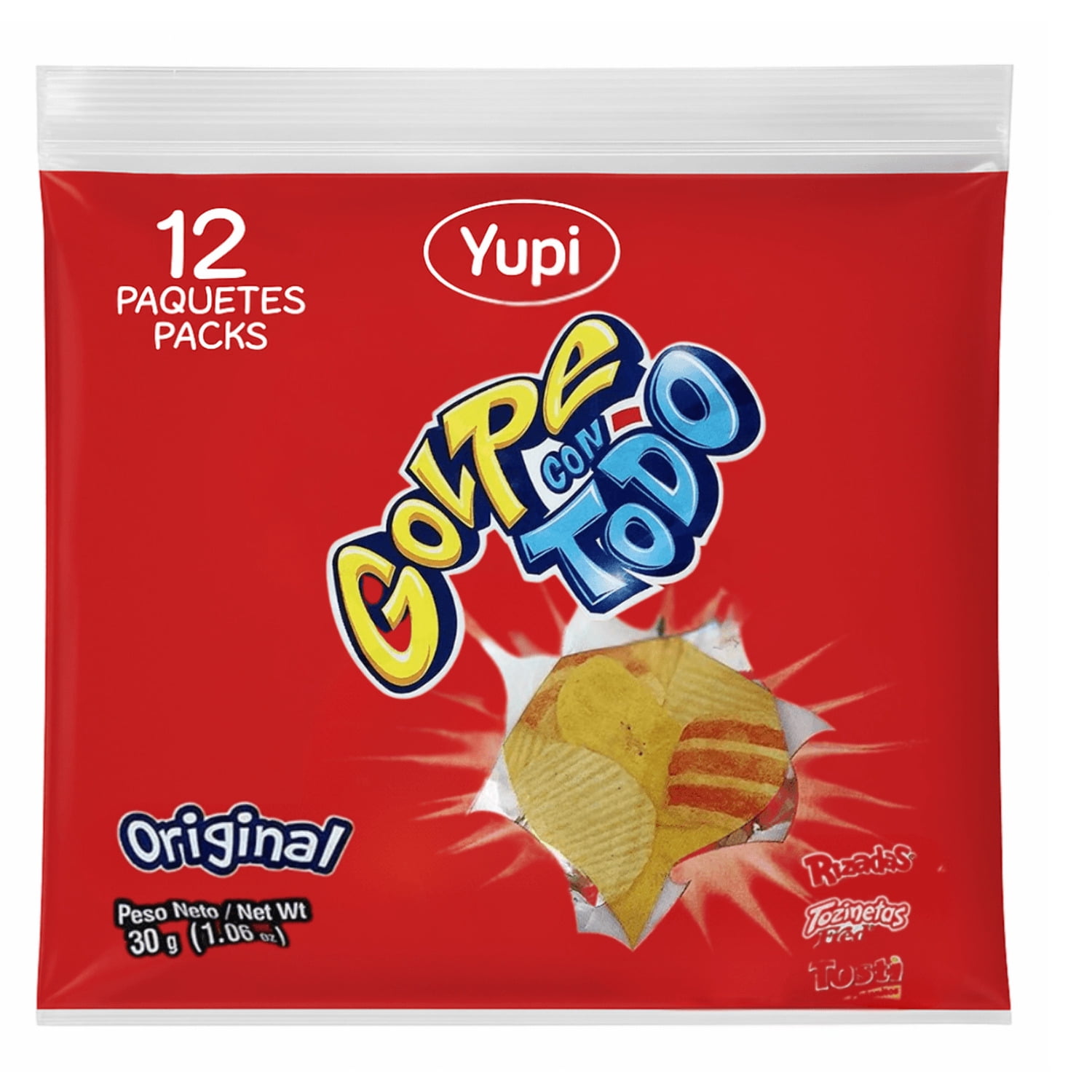 Golpe Con Todo Original Yupi – 12 Pack (30g Each / Total 360g – 12.7 oz ...