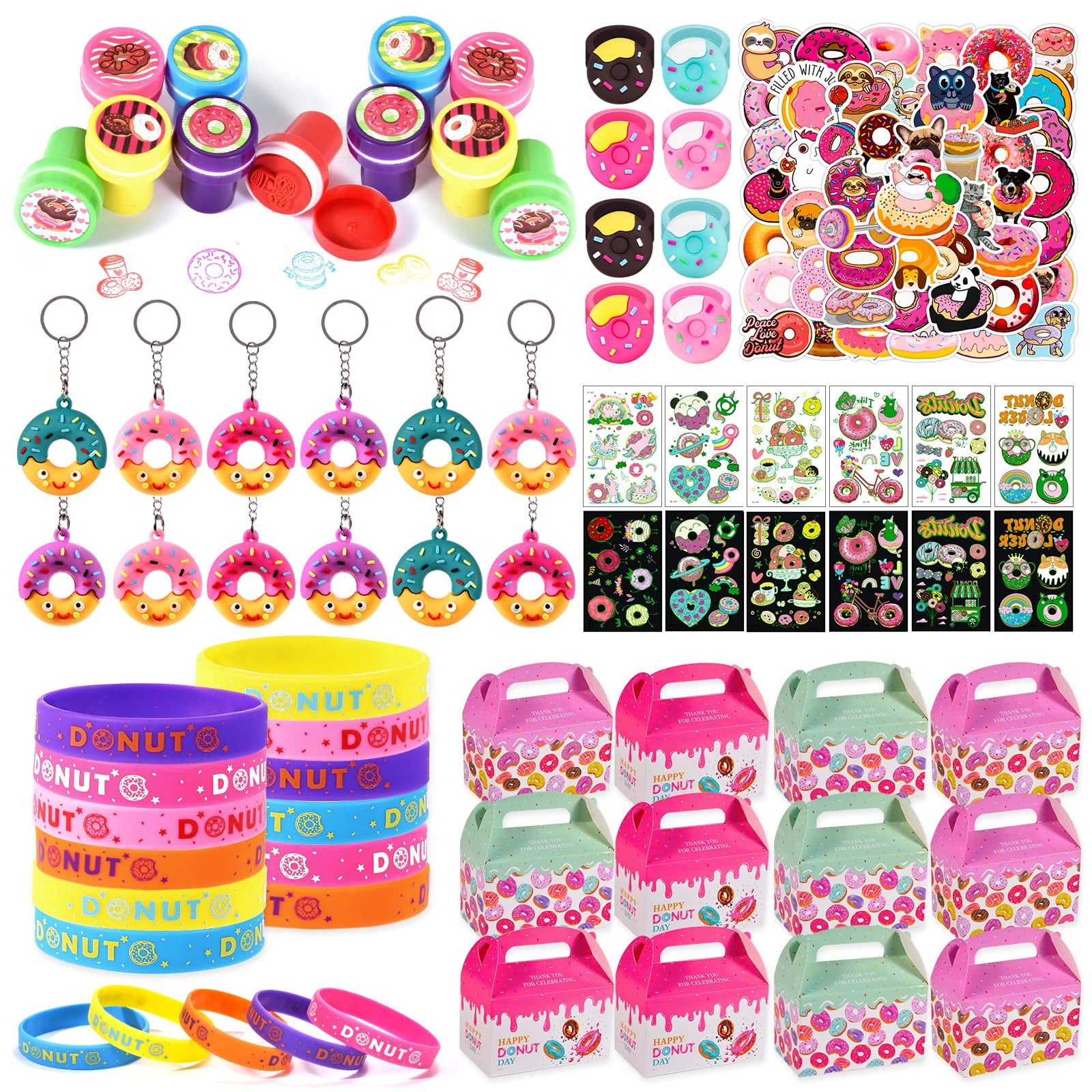Golray 122 Pcs Donut Party Favors Kid Girl Two Sweet Birthday Supplies ...