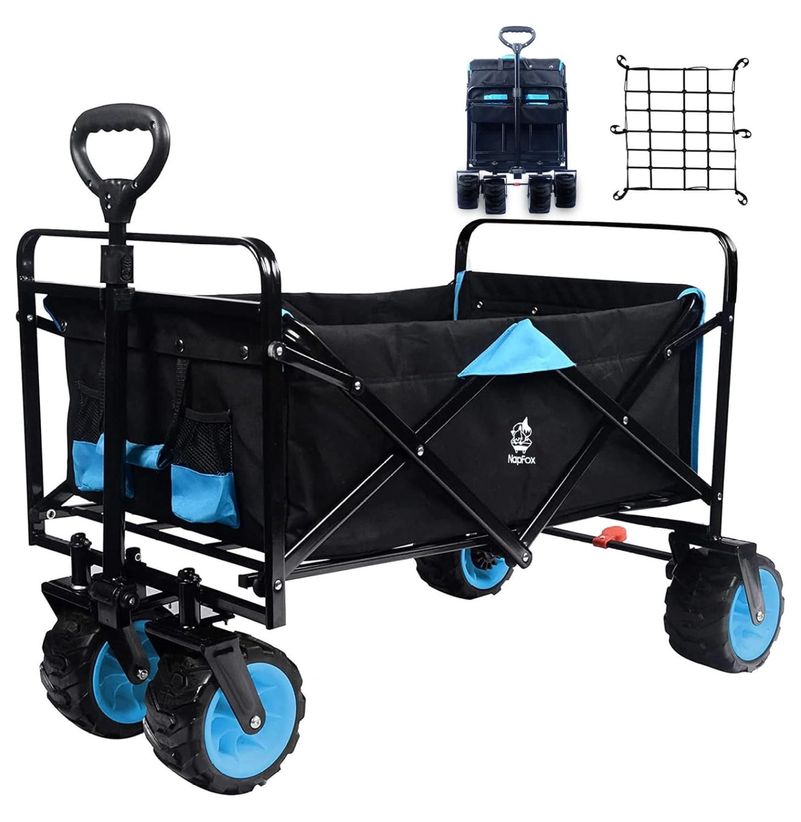 GolySw Collapsible Wagon Stroller, Wagons Carts Foldable Grocery Cart ...