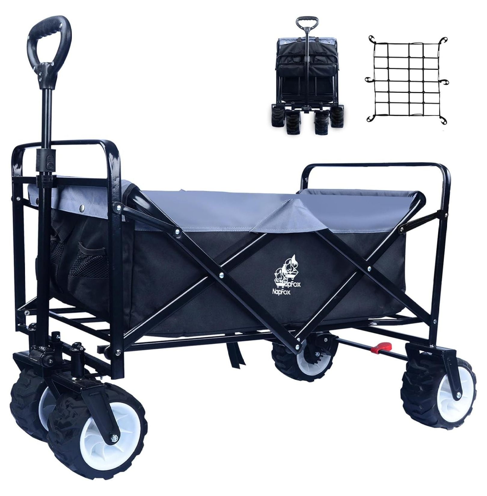 GolySw Collapsible Wagon Stroller, Wagons Carts Foldable Grocery Cart ...