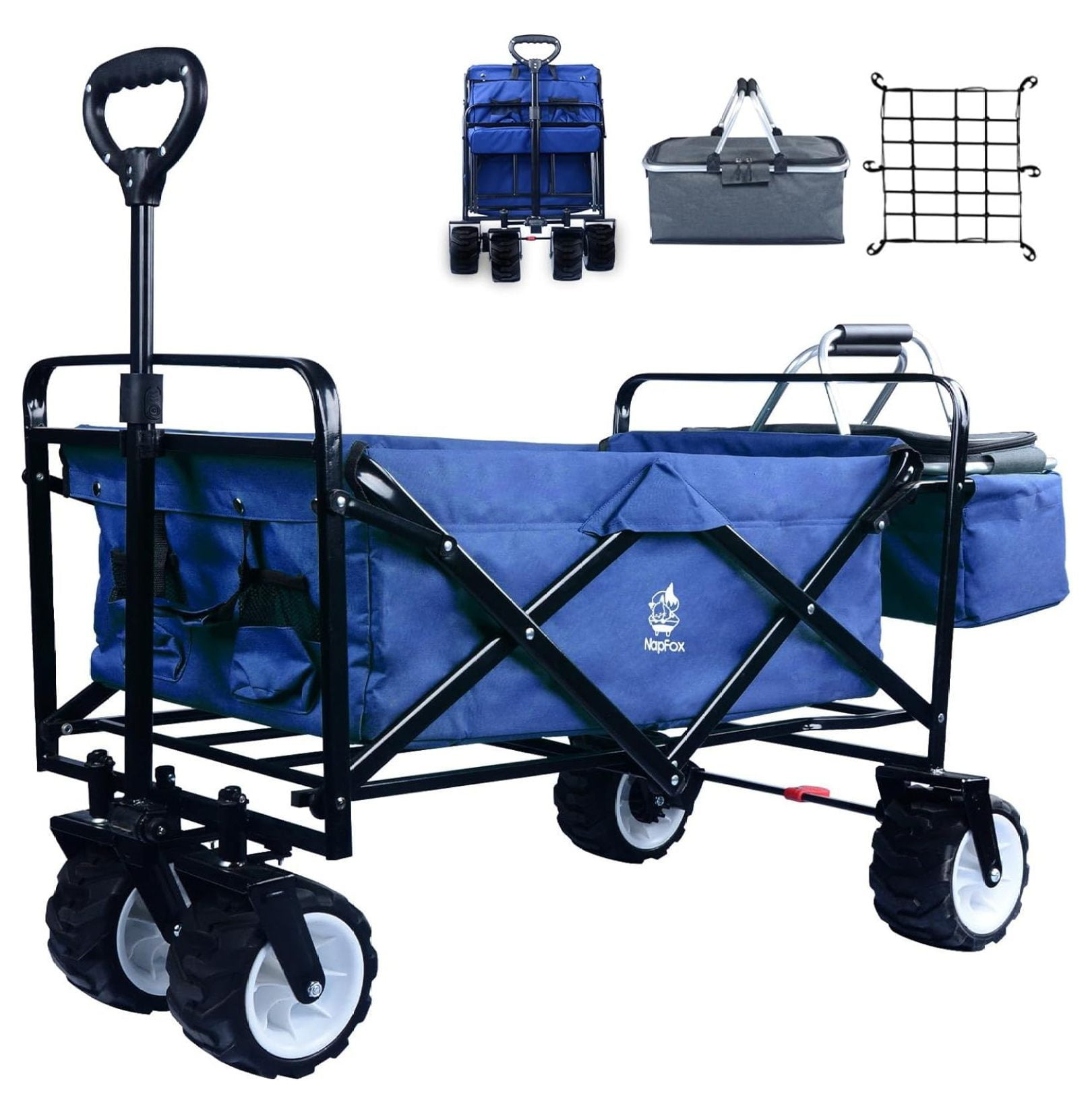 GolySw Collapsible Wagon,Wagons Carts Foldable Grocery Cart on Wheels ...