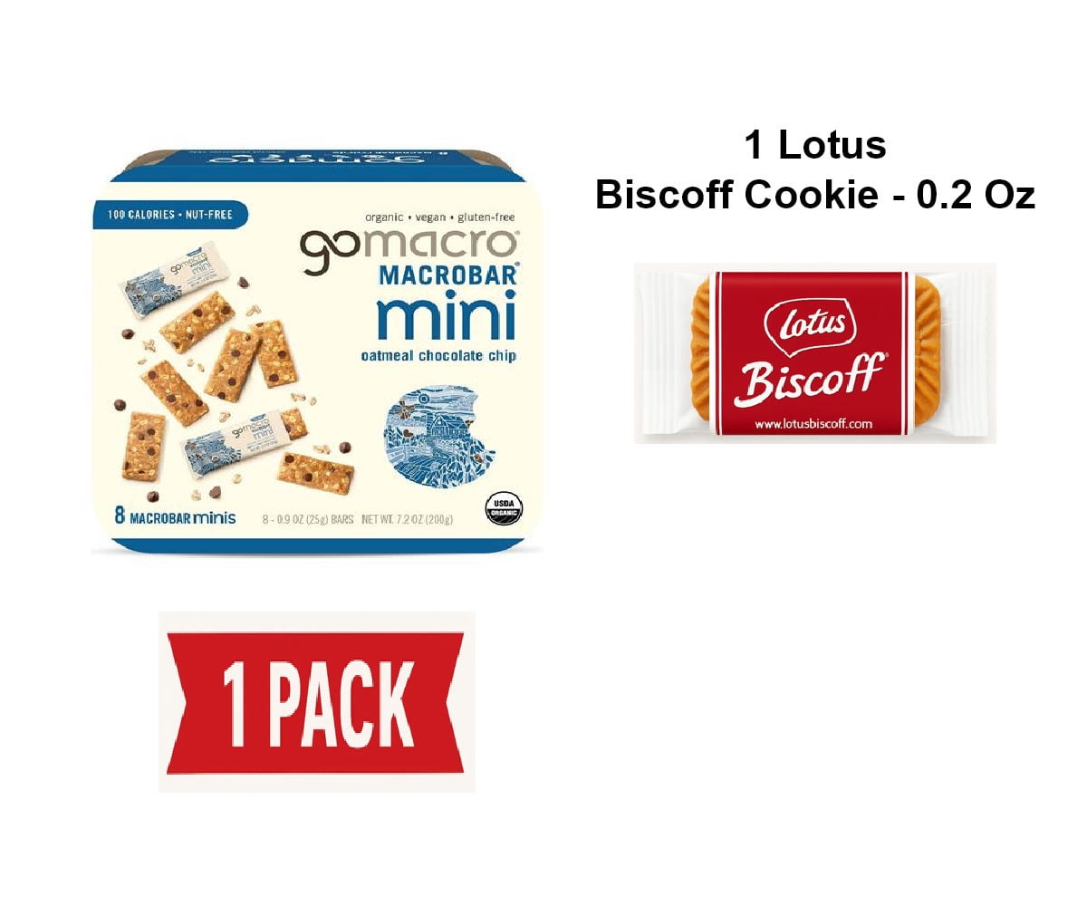 Gomacro Organic Oatmeal Choc Chip Macrobar Minis 8 Count, 7.2 Oz - Pack ...