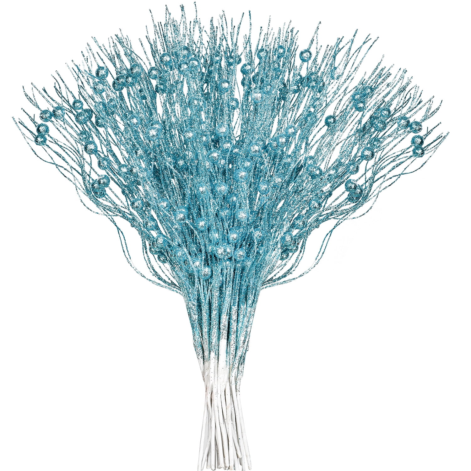 Gomaty 24Pack Artificial Glitter Berry Stem Ornaments 16.5Inches Fake ...