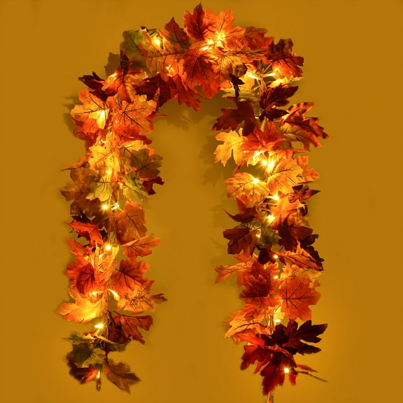 Fall Garland Maple Leaf, 6.5 Ft/10FtPiece Hanging Vine Garland ...