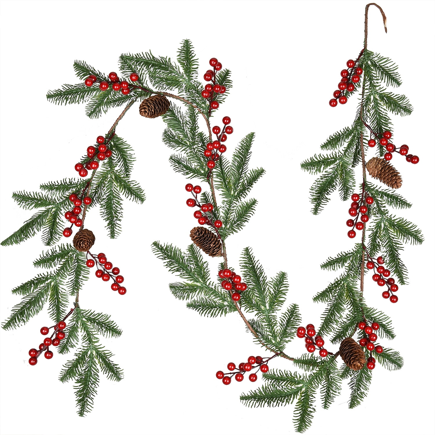 Gomaty Decorated Artificial Garland, Foam, Plastic Red - Walmart.com