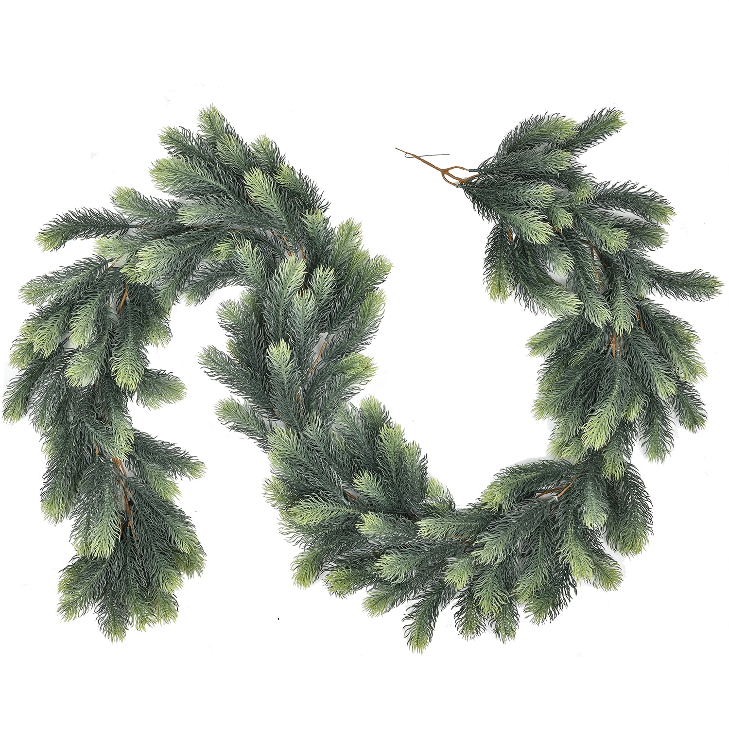 Gomaty Pine Christmas Garland, 6Ft Christmas Greenery Garland Realistic ...