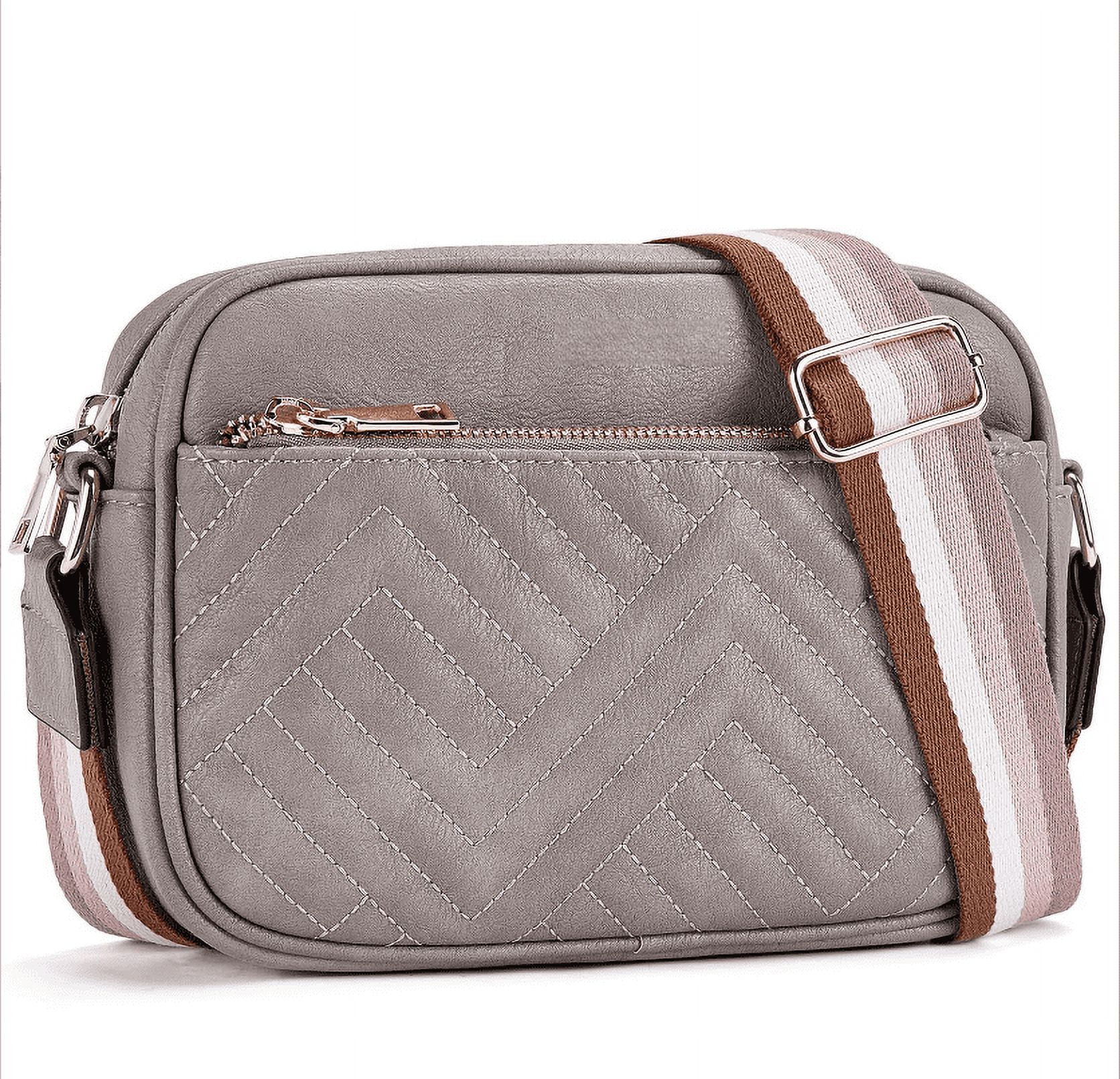 Gomayee Quilted Crossbody Bags for Women Vegan Leather Purses Small ...