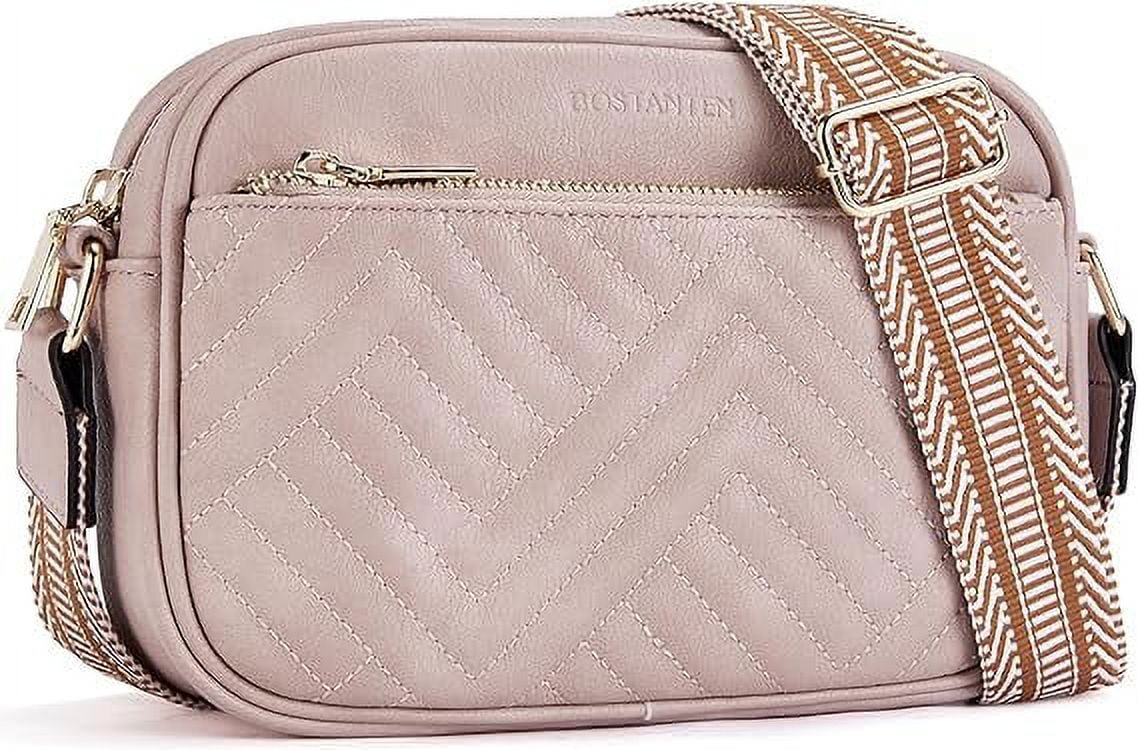 Gomayee Quilted Crossbody Bags for Women Vegan Leather Purses Small ...