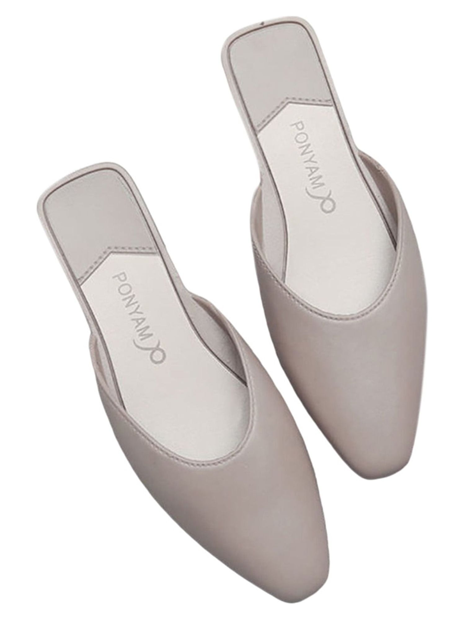 Gomelly Mules Shoes for Women Slip On Backless Shoes Closed Toe Casual ...