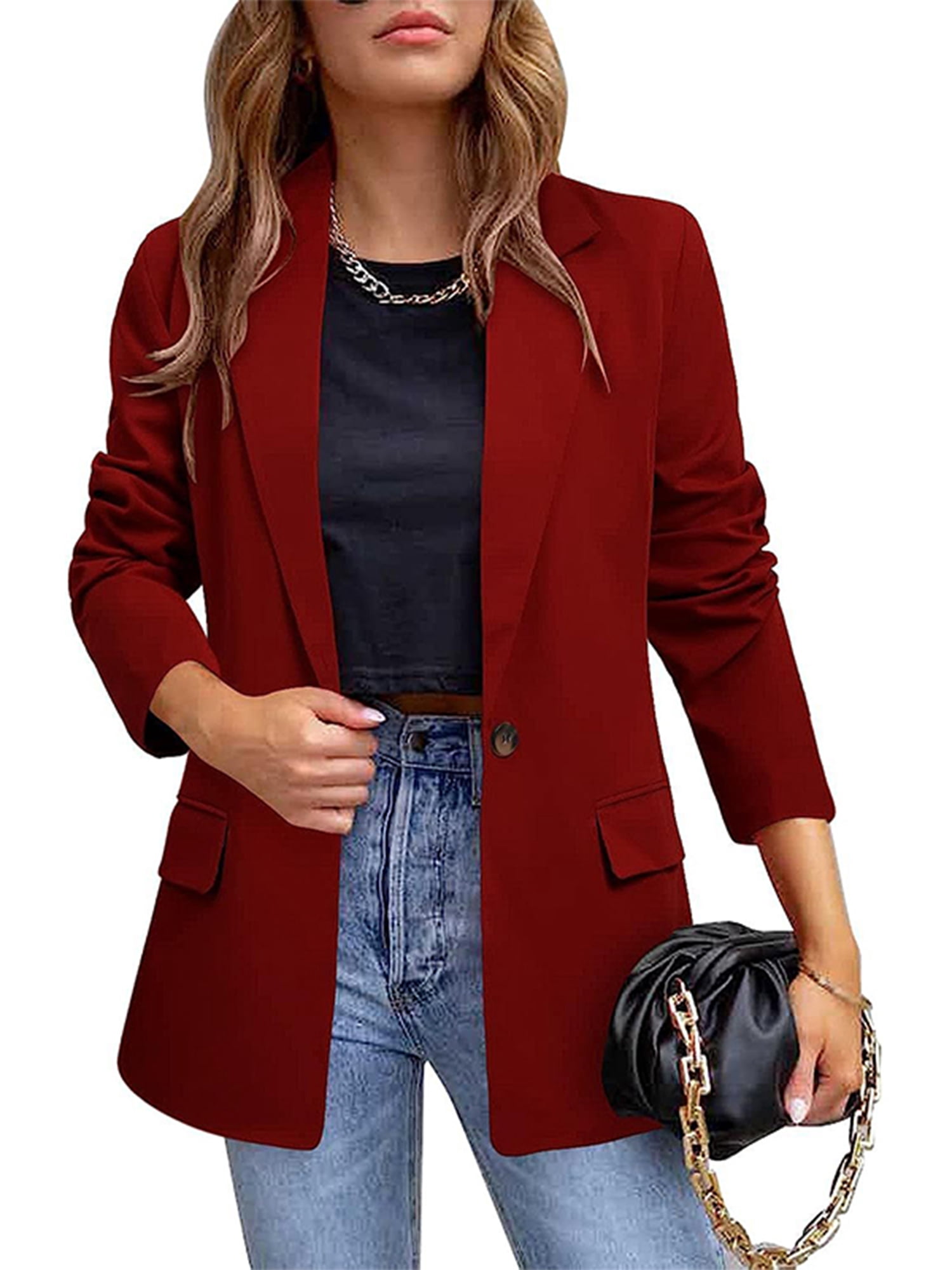 Gomelly Women Outwear Long Sleeve Business Jackets Casual Blazer Ladies ...