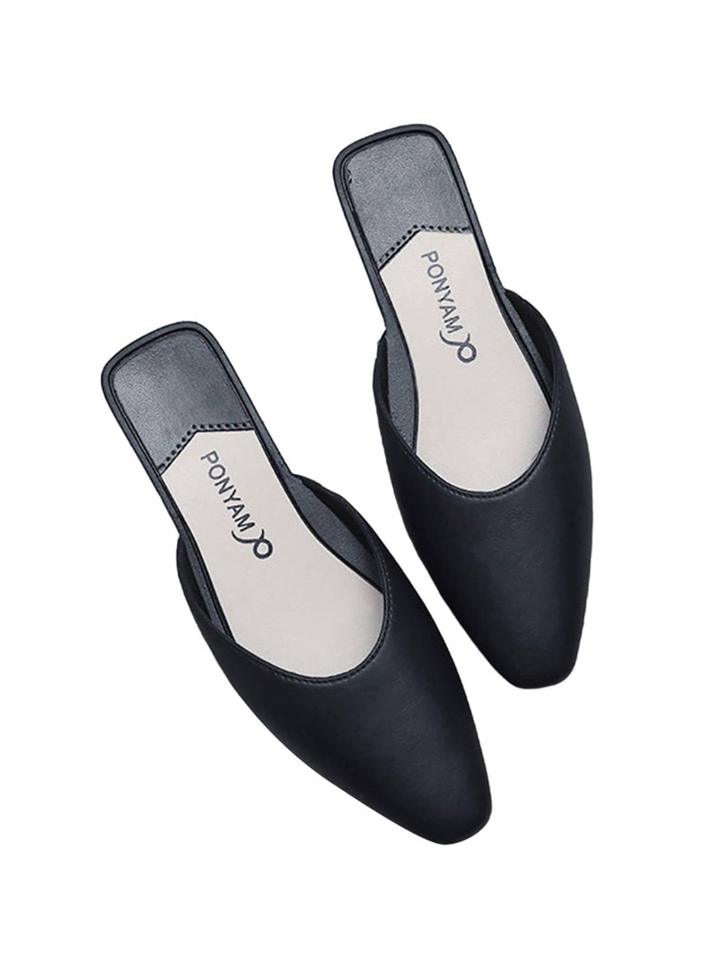 Gomelly Women's Slippers Slip On Mules Closed Toe Backless Shoes Chunky ...