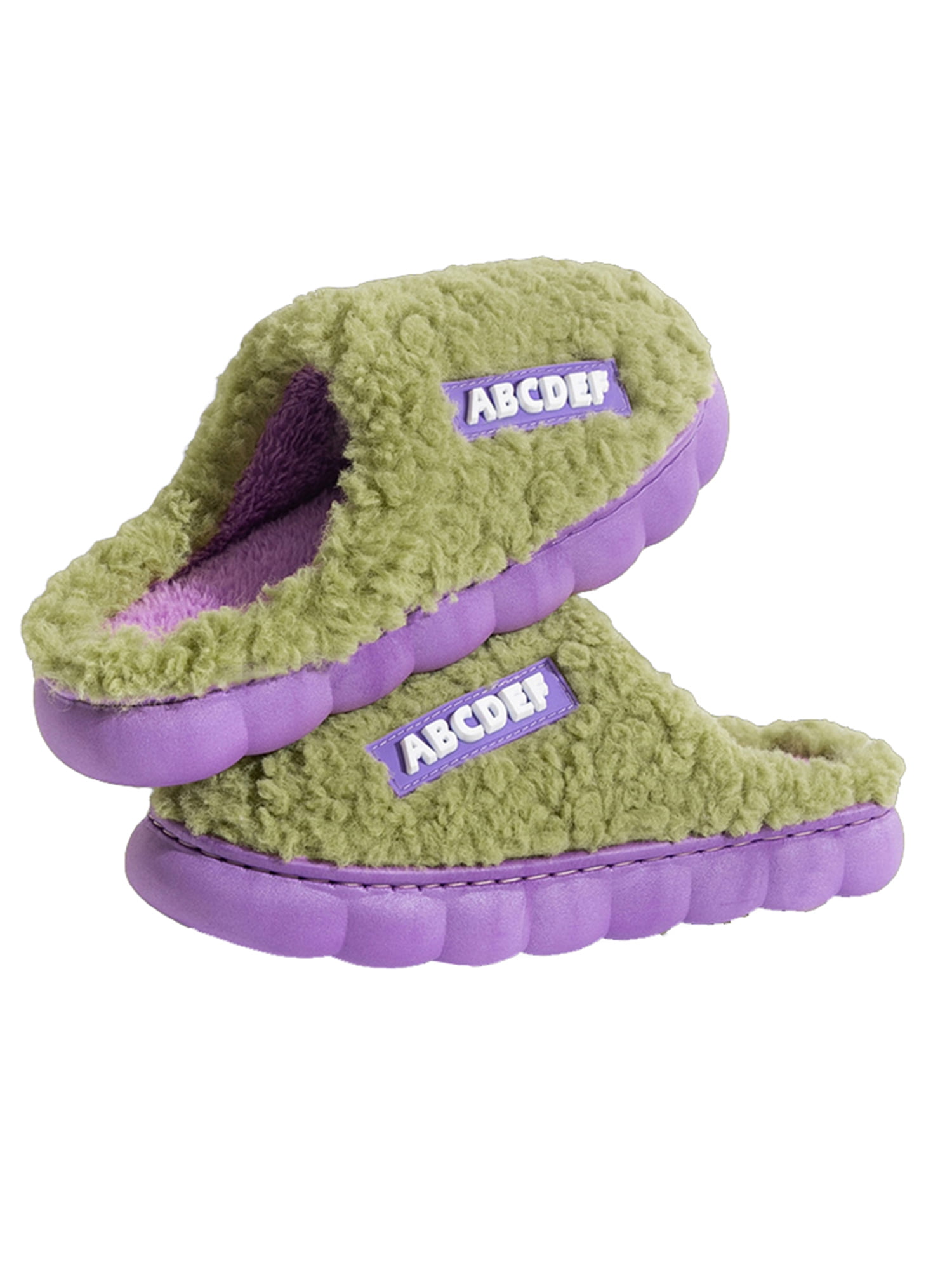 Gomelly Womens Clog Slipper House Plush Slippers Slip On Slides Non ...